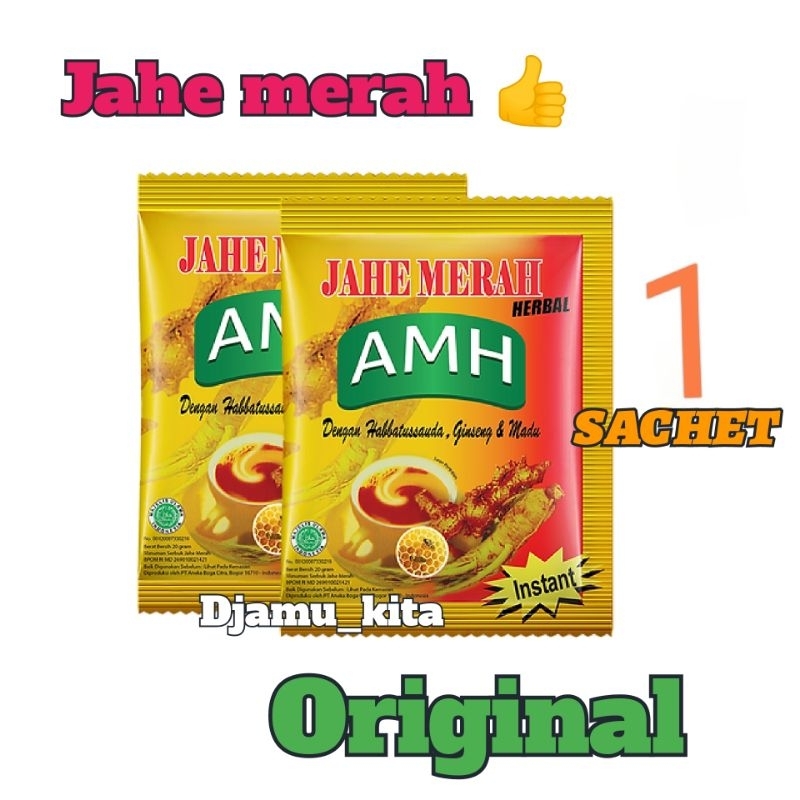 Jual JAHE MERAH AMH 1 SACHET | Shopee Indonesia