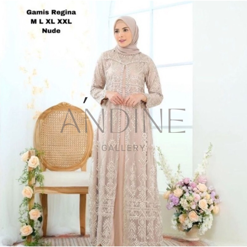 Jual GAMIS REGINA || GAMIS TERBARU || KEBAYA BROKAT TERBARU || GAMIS MEWAH || GAMIS SERAGAMAN ...