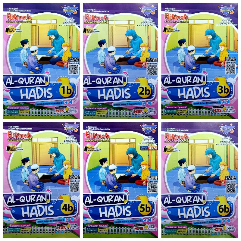Jual BUKU LKS HIKMAH SD MI AL-QUR'AN HADIS KELAS 1 2 3 4 5 6 SEMESTER 2 TA.2024/2025 KURIKULUM ...