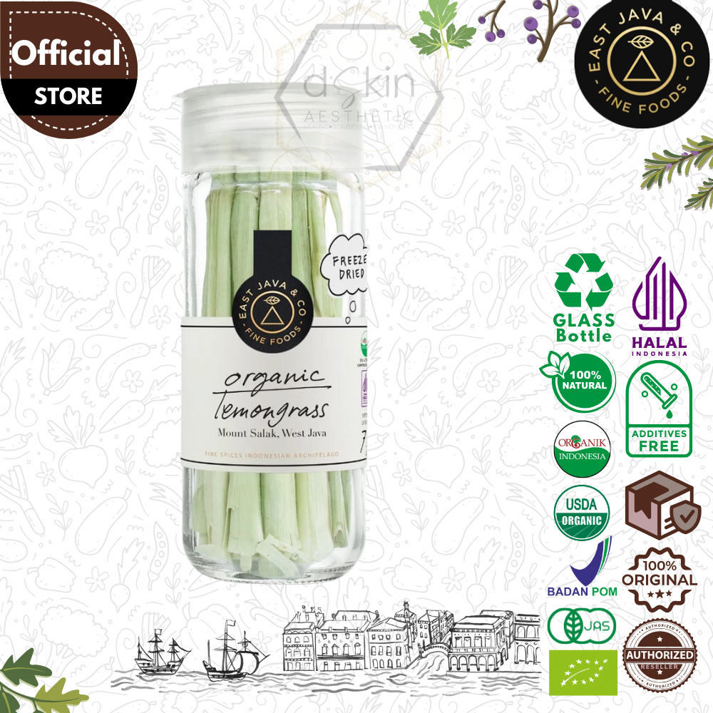 Jual East Java & Co Organic Freeze Dried Lemongrass - 7g (Batang Serai ...