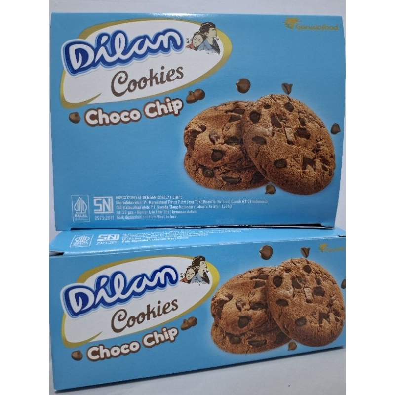 Jual DILAN Cookies Choco Chip 23 pcs // box | Shopee Indonesia