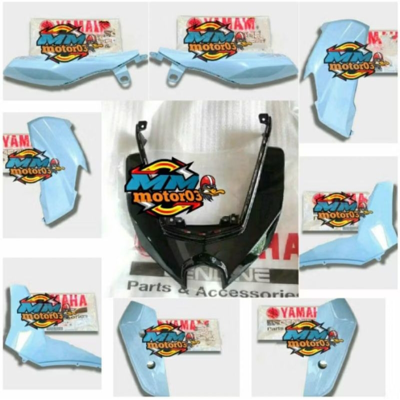 Jual FULL COVER BODY HALUS NMAX NEO S BIRU DULL BLUE ORIGINAL YAMAHA ...