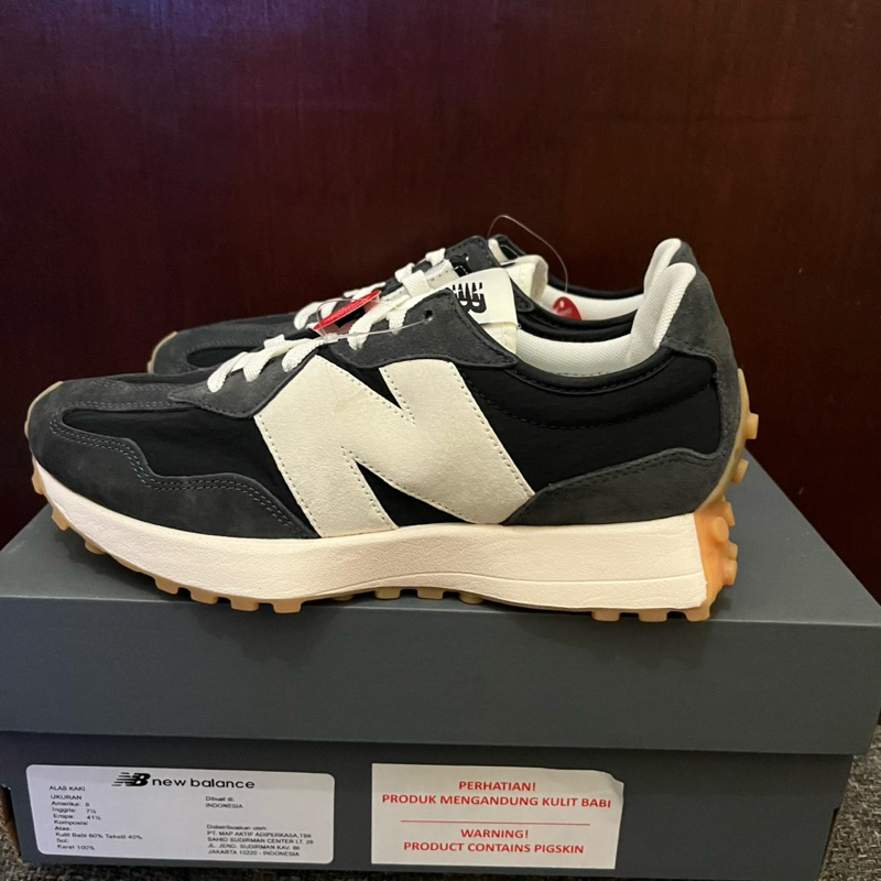 Jual New Balance 327 Pig skin sneakers Men MS327KB1 | Shopee Indonesia