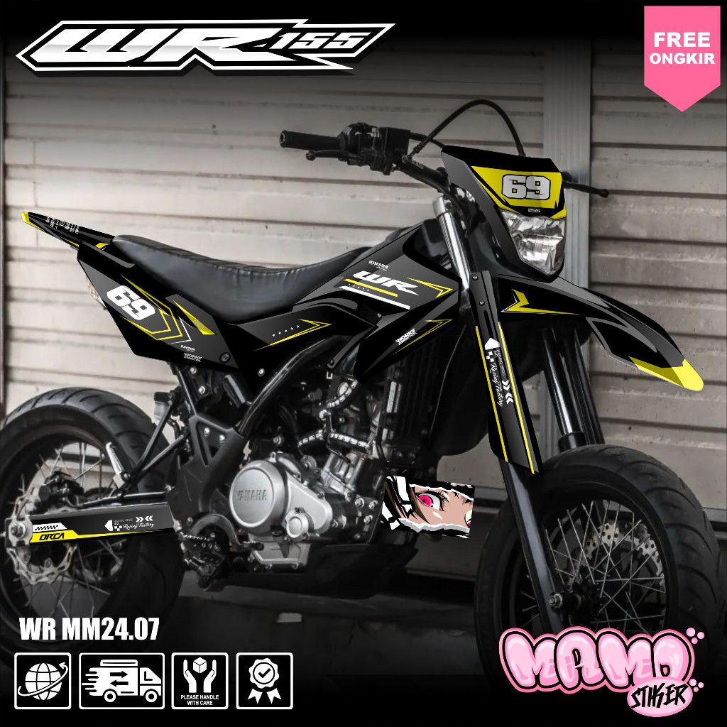 Jual DECAL STIKER YAMAHA WR 155 FULL BODY CUSTOM WR 155 DESAIN GRAFIS ...
