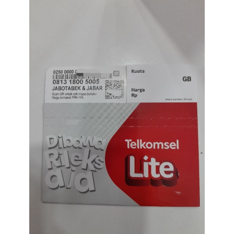 Jual New!! Kartu Perdana Telkomsel Lite Simpati Kosongan 0k Segel Prabayar 4g LTE NASIONAL ...