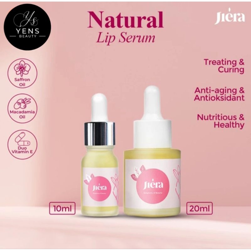 Jual JIERA Natural Lip Serum 10ml & 20ml / Jiera Lip Serum melindungi ...
