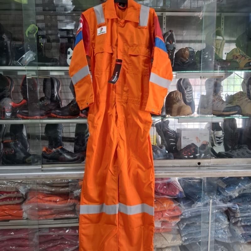 Jual Wearpack Coverall Nomex Dupont Pertamina Offshore FRC Flame ...