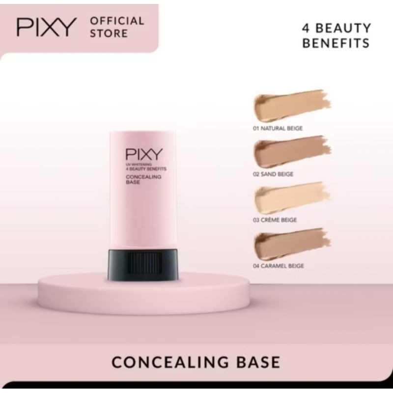 Jual PIXY 4 BEAUTY BENEFITS CONCEALING BASE 9g PER 3PC | Shopee Indonesia
