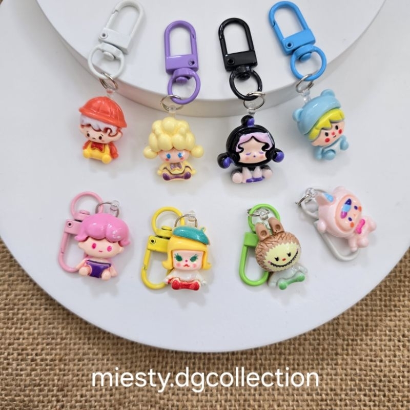 Jual Ganci Keychain Series Popmart molly, Skull Panda, Dimo, Labubu ...