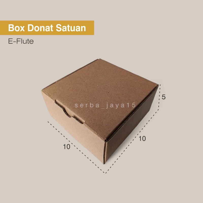 Jual Box Donat 10 x 10 x 5 cm E-flute / Kardus Packing / Kotak | Shopee ...