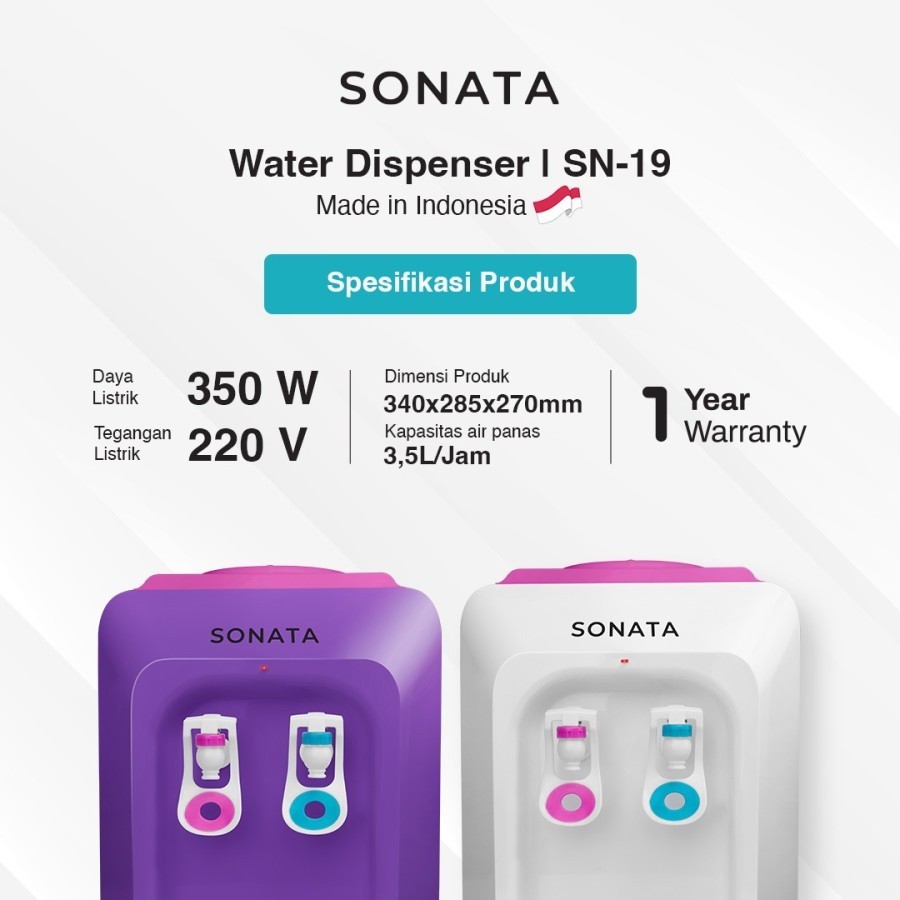 Jual BOLDe SONATA SN19 Water Dispenser SN 19 Kuat - Awet - Tahan Beban ...