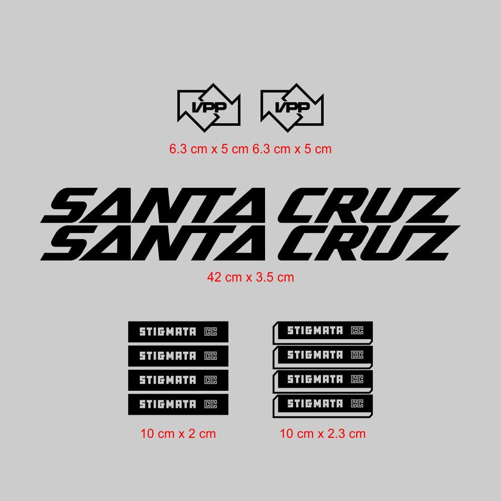Jual Stiker Pack Sepeda Santa Cruz Stigmata CC - Bicycle Decal Sticker ...