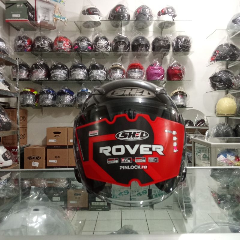 Jual HELM SHELL ROVER SOLID BLACK ORIGINAL | Shopee Indonesia