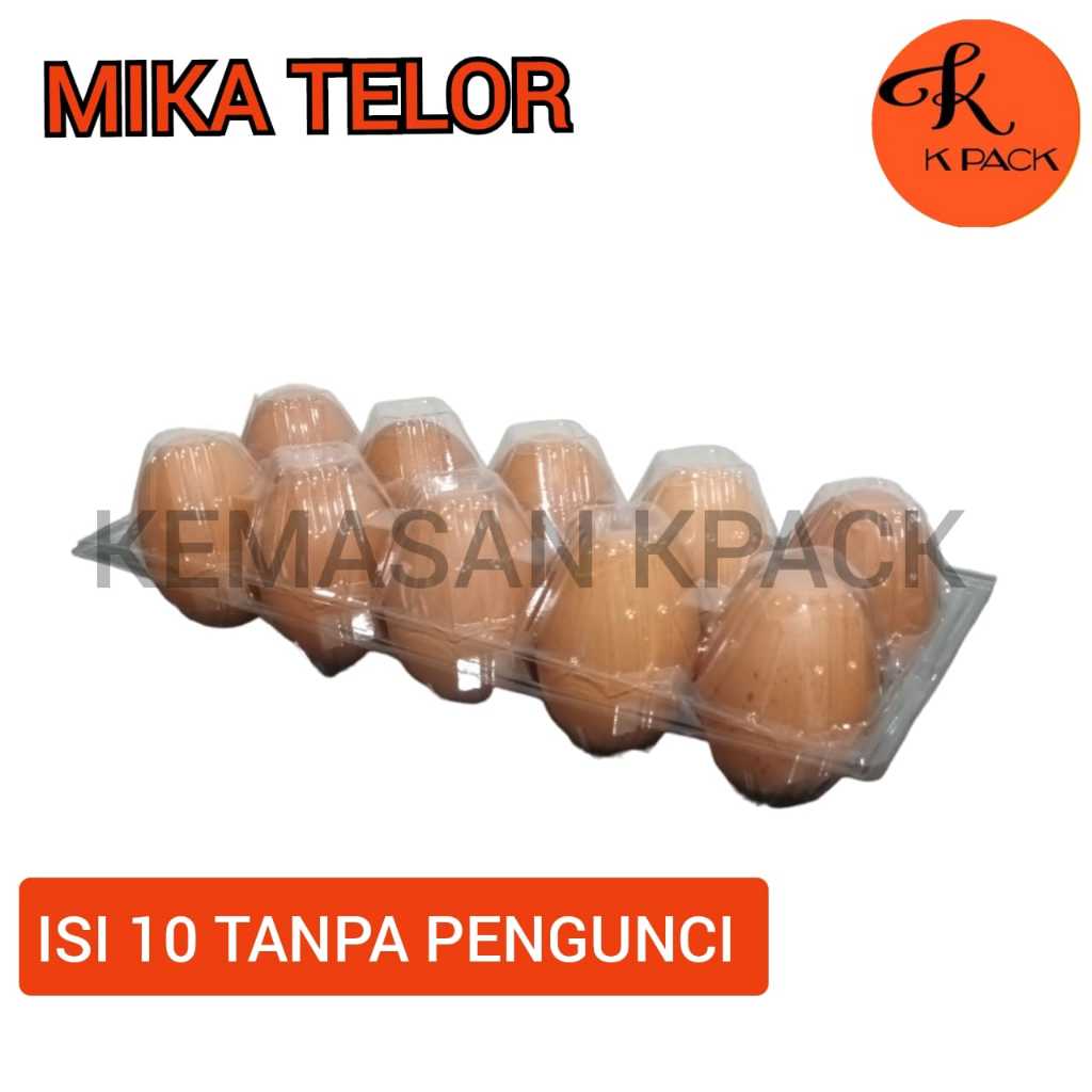 Jual MIKA TELUR ISI 10 EGG TRAY BENING TANPA PENGUNCI | Shopee Indonesia