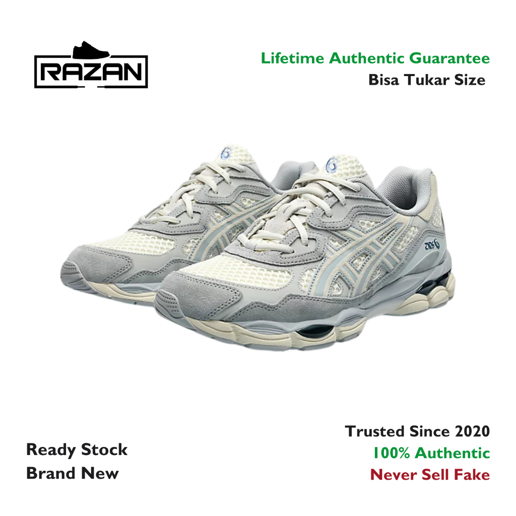 Jual Asics Gel-NYC Ivory Mid Grey 100% Authentic Original | Shopee ...