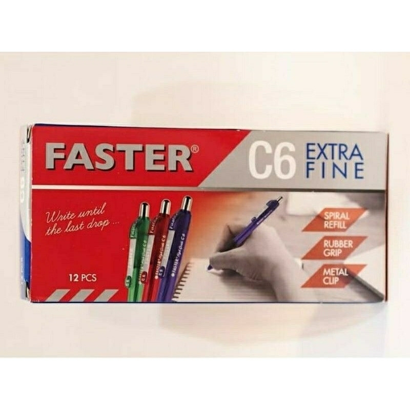 Jual Pulpen FASTER C6 (1 Pack) | Shopee Indonesia