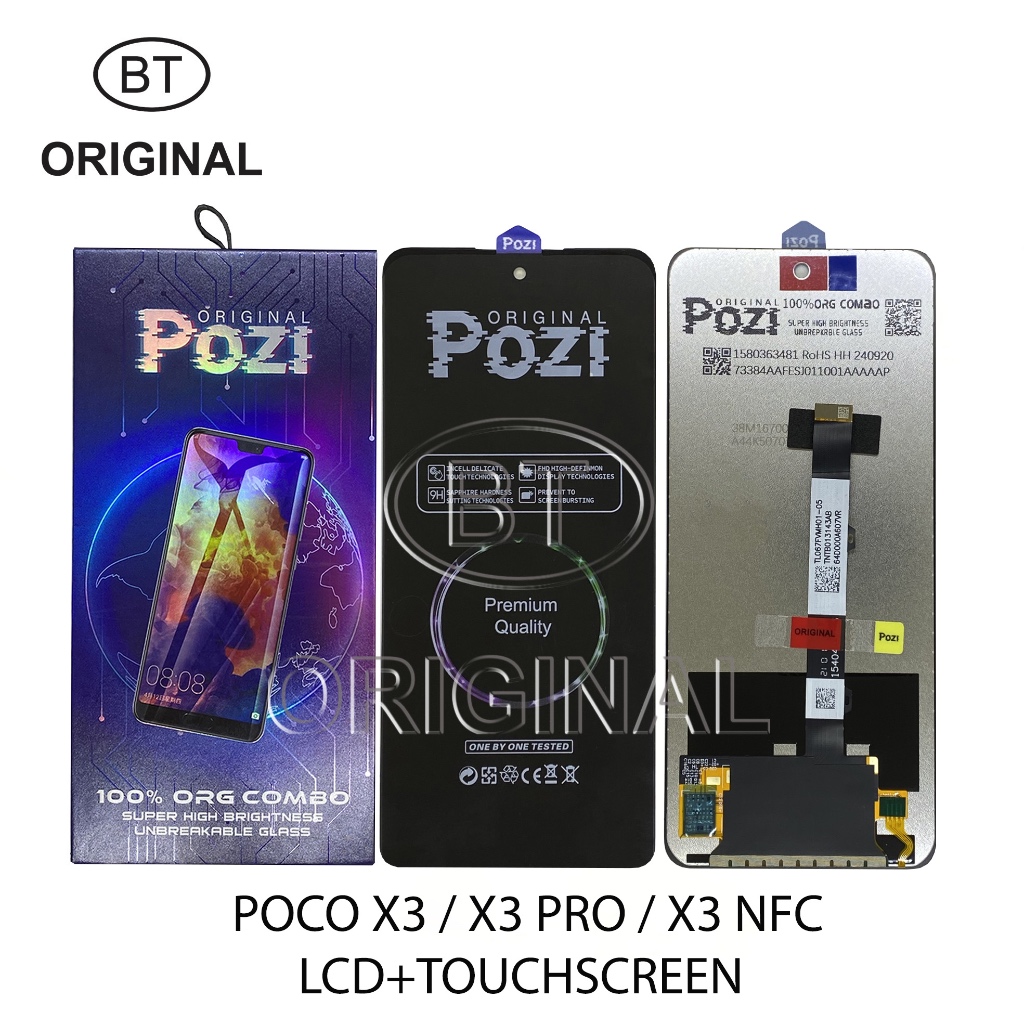 Jual LCD XIAOMI POCO X3 NFC - X3 PRO - X3 - ORIGINAL ORG POZI | Shopee ...
