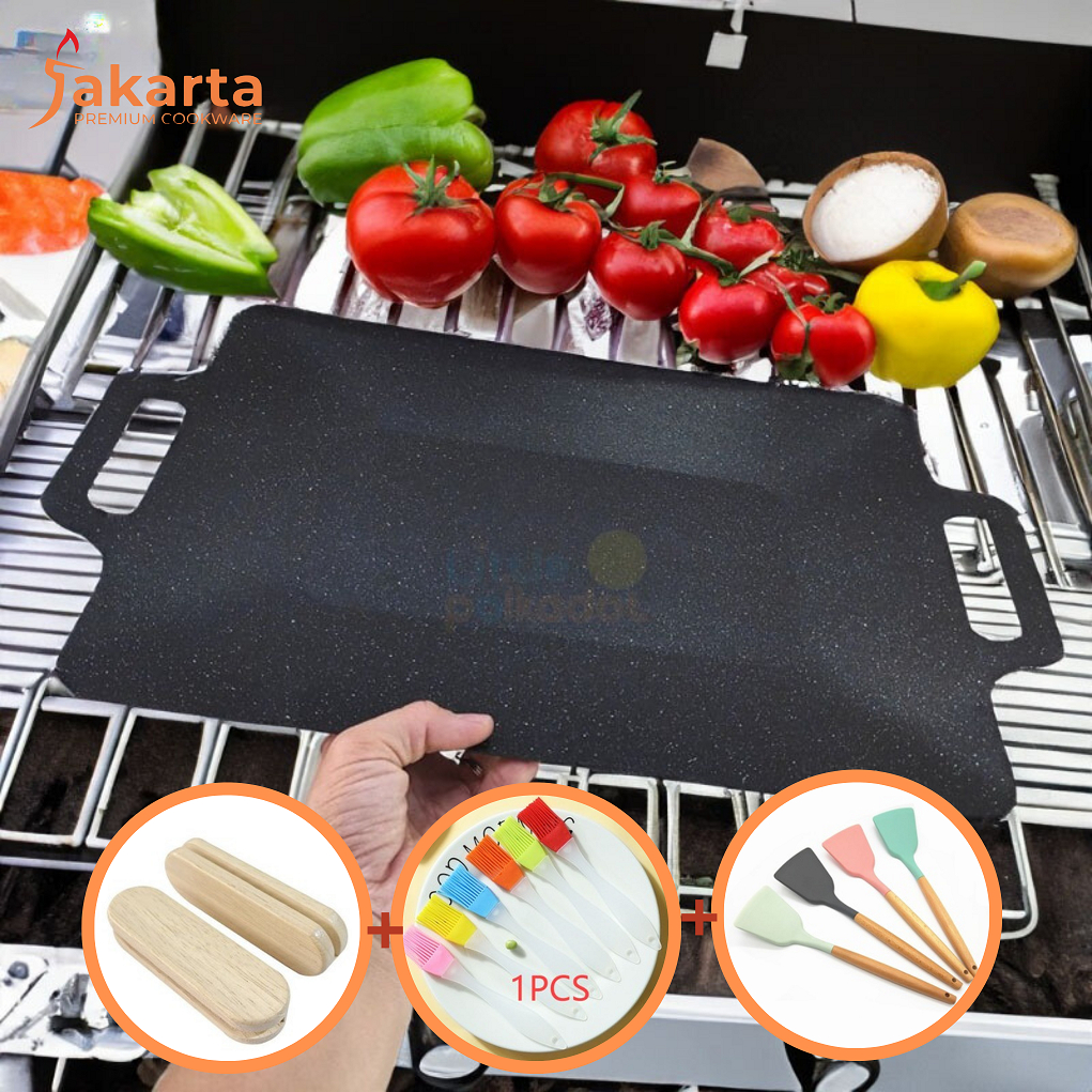 Jual JPC - Multi Grill Pan Segi BBQ Datar Wajan Panggang Persegi Kebab ...