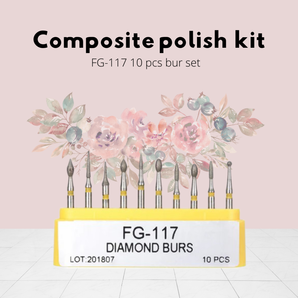 Jual FG 117 COMPOSITE POLISH REPAIR KIT DENTAL DIAMOND BUR ORTHODONTIC ...