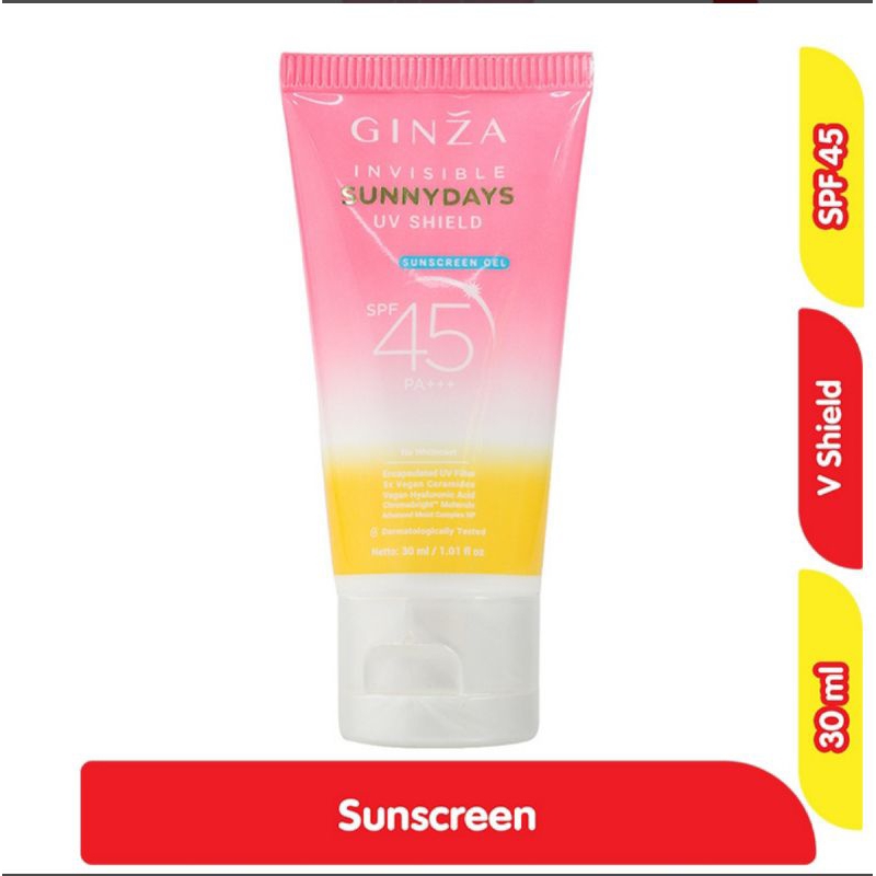 Jual Ginza sunscreen SPF 45+ 30 ml/ Ginza serum / ginza serum acne ...