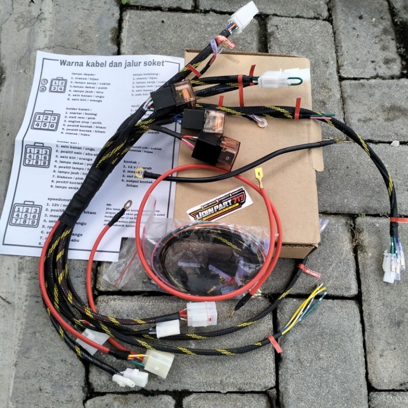 Jual Kabel body cb gl MP tiger tatanan set rellay rapi detail sudah ada ...