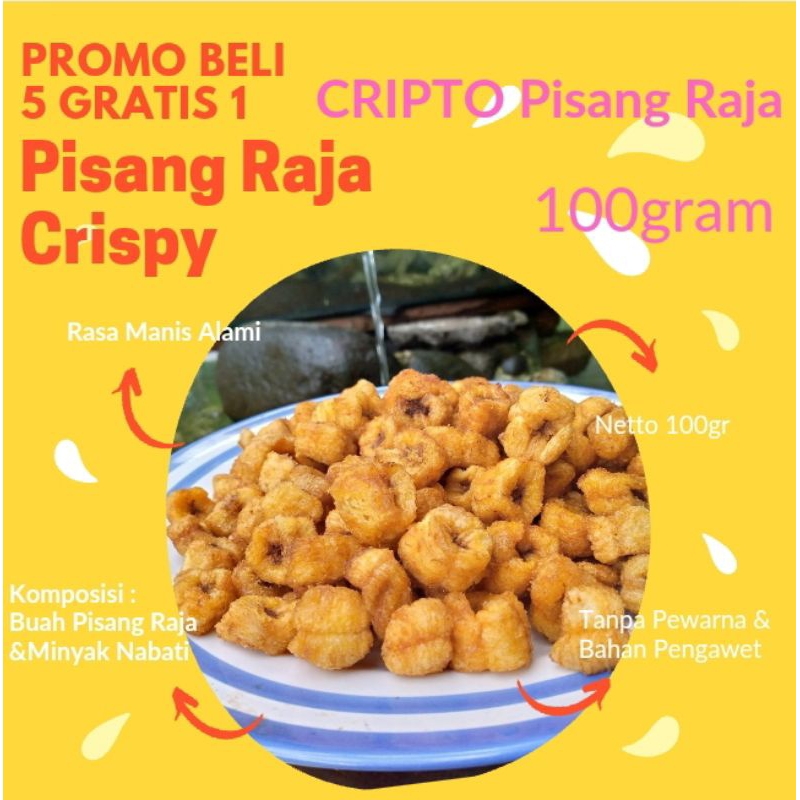 Jual CRIPTO Keripik Buah Crispy Pisang Raja, Keripik Buah Pisang Ambon ...