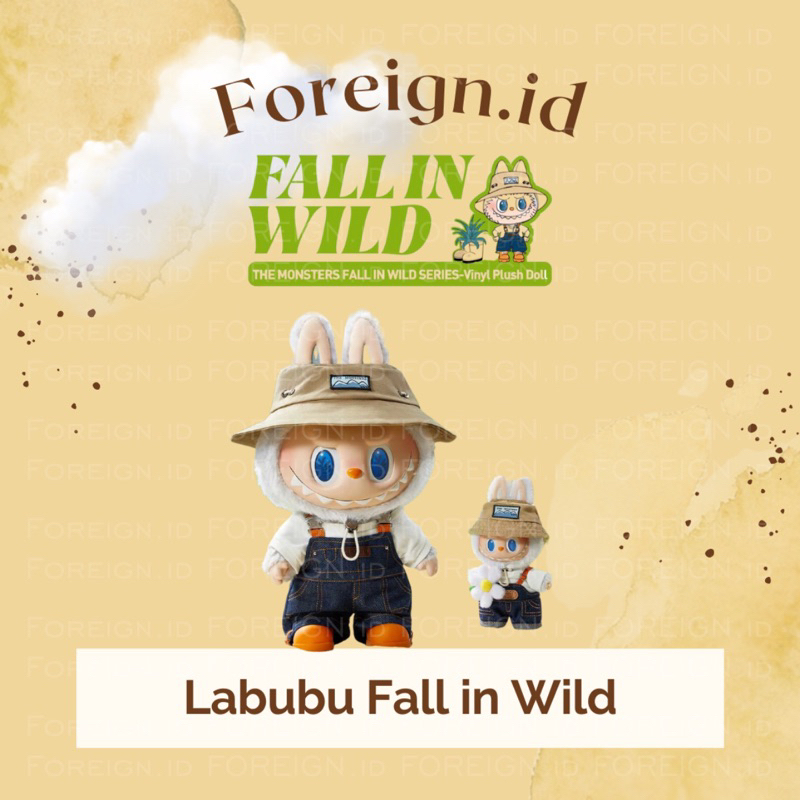 Jual Labubu Fall in Wild Vinyl Plush Doll 38cm | Shopee Indonesia