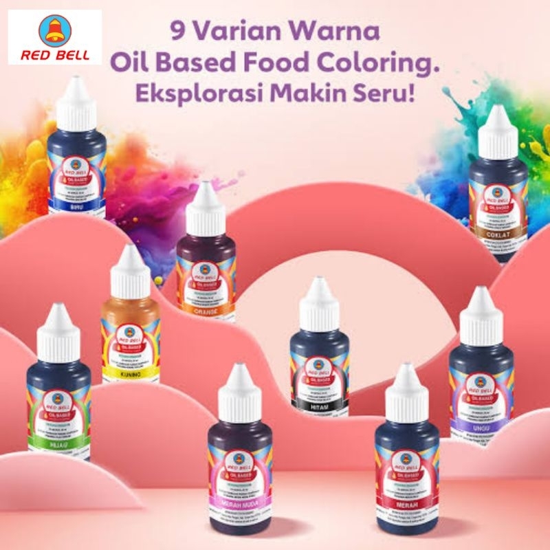 Jual Pewarna Makanan Oil Based Red Bell 30ml | Shopee Indonesia