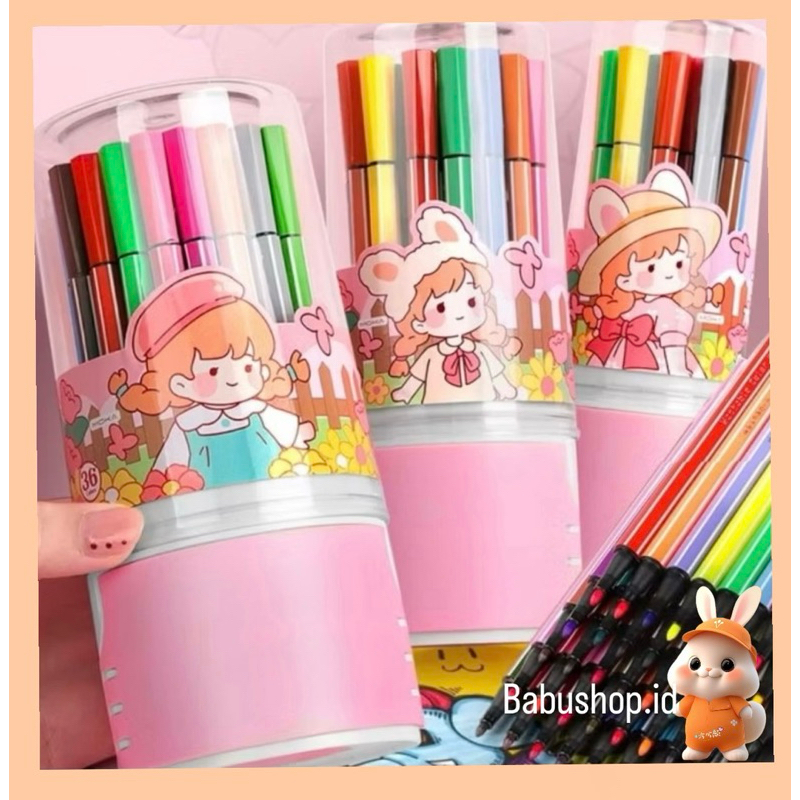 Jual BBS Aimilo Spidol Anak 1 Set Pulpen MarkerSpidol Warna Warni 12/24 ...