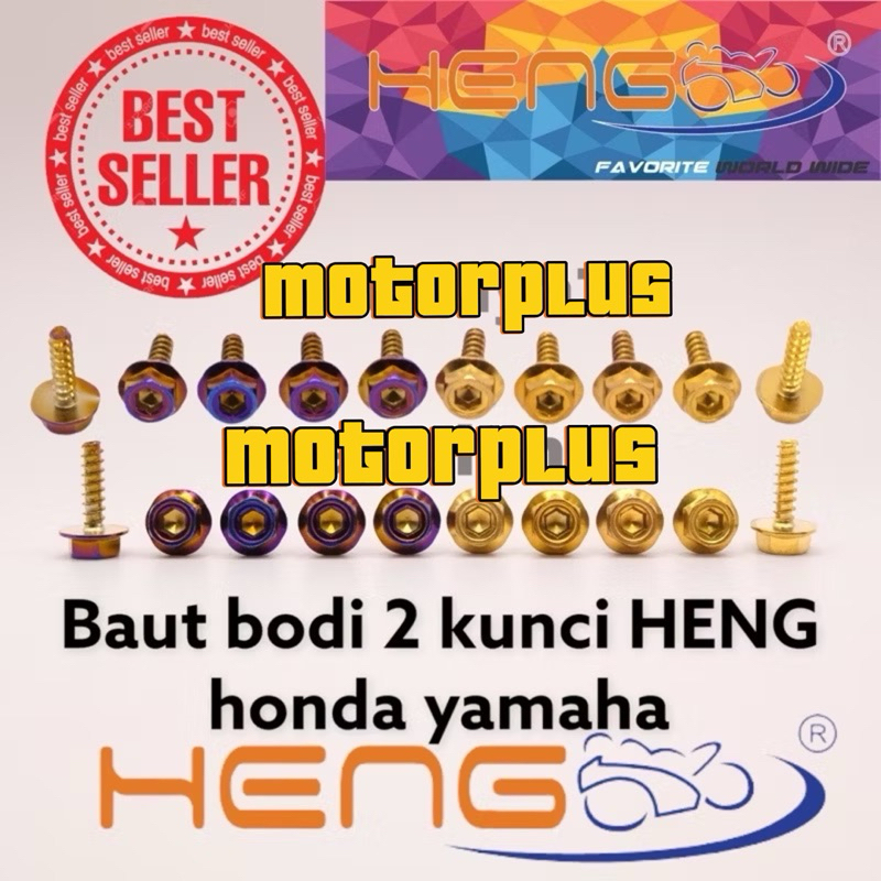 Jual baut bodi body motor 2 kunci Chrome harga SATUAN ANTI PATAH ...