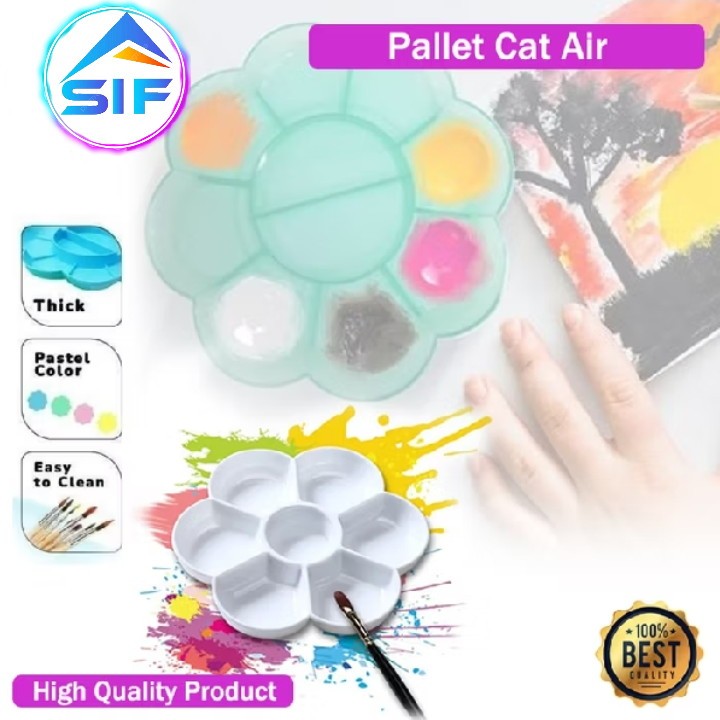 Jual Palet Lukis Plastik Motif Bunga Piring Wadah Cat Air Melukis ...