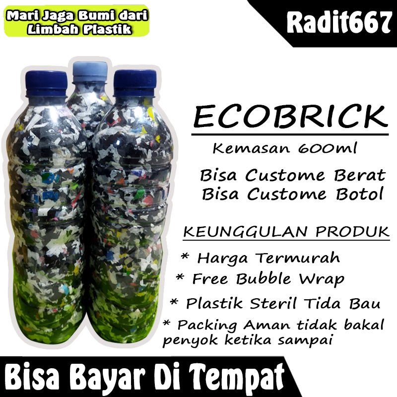 Jual Ecobrick Botol Aqua Ekobrik Ecobrick Ecobrik Ekobrik 600ml ML ...