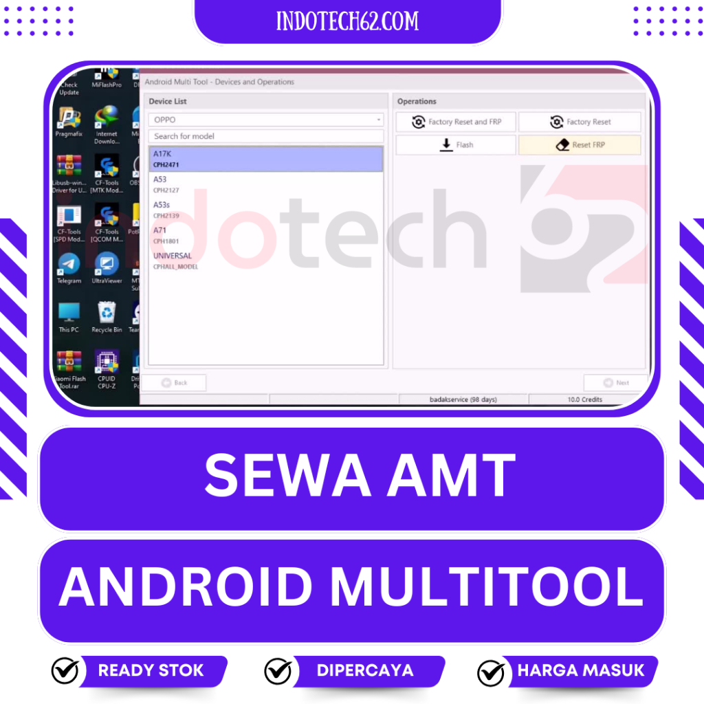 Jual SEWA ANDROID MULTI TOOL | SEWA AMT (LOGIN ONLY) | Shopee Indonesia