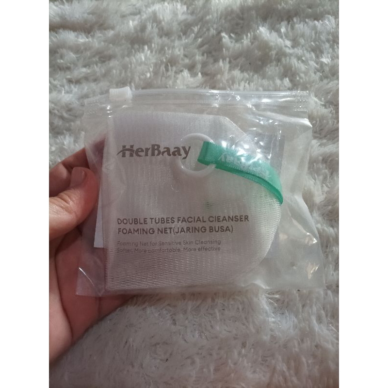 Jual herbaay doubel tubes facial cleanser foaming net ( jaring busa ...