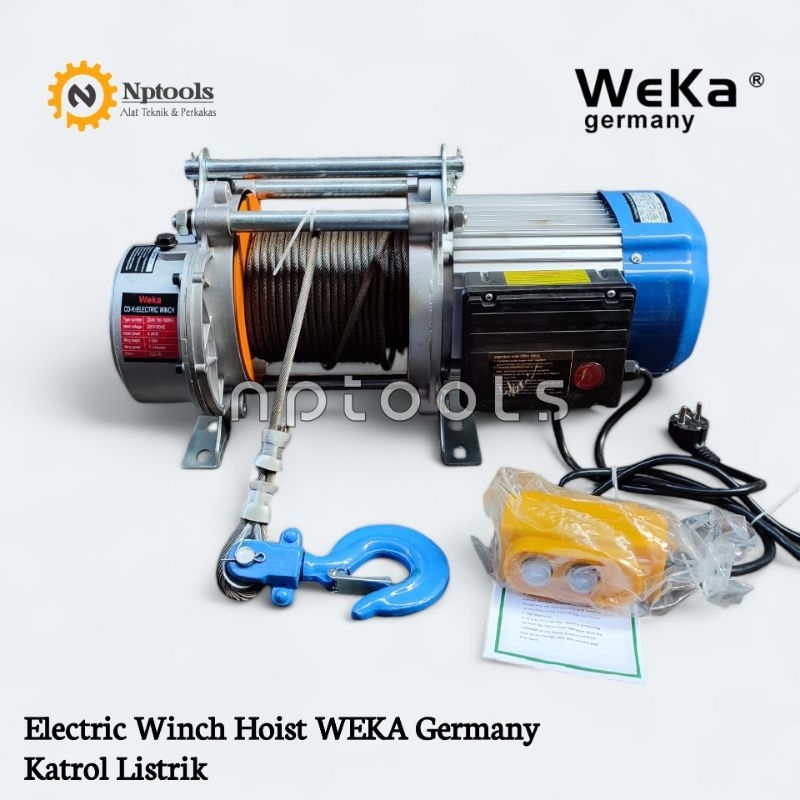 Jual Elektric Winch Hoist 1200kg x 50Meter Katrol Listrik Wire Rope ...