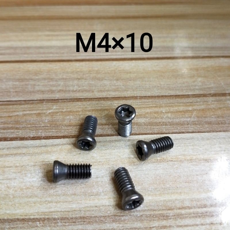 Jual baut holder m4×10 screw bintang bubut Milling insert baut M4 × 10 ...