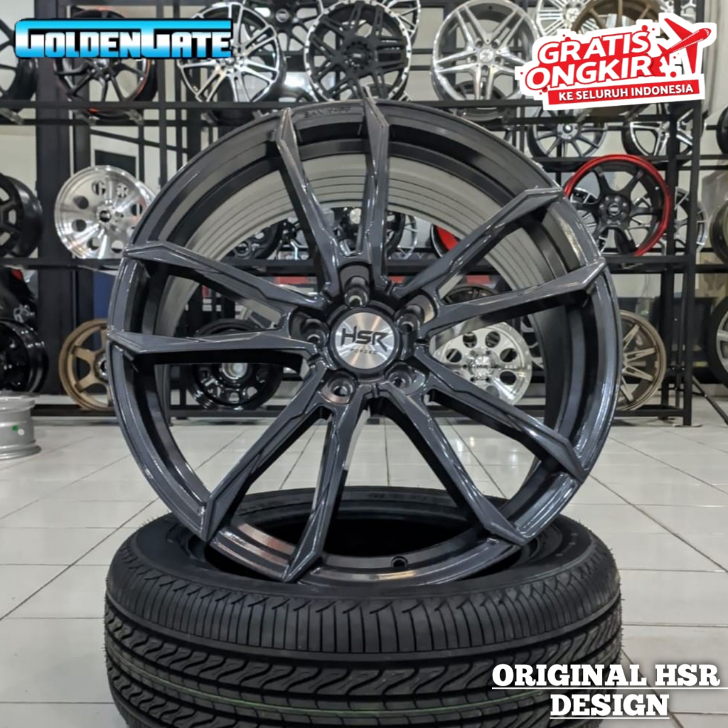 Jual Velg mobil r20 original pcd 5x114,3 lebar 8,5 et45 liquid metal hsr forged monoblock type ...