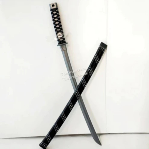 Jual mainan pedang hitam abu 34cm / mainan katana / pedang pedangan ...