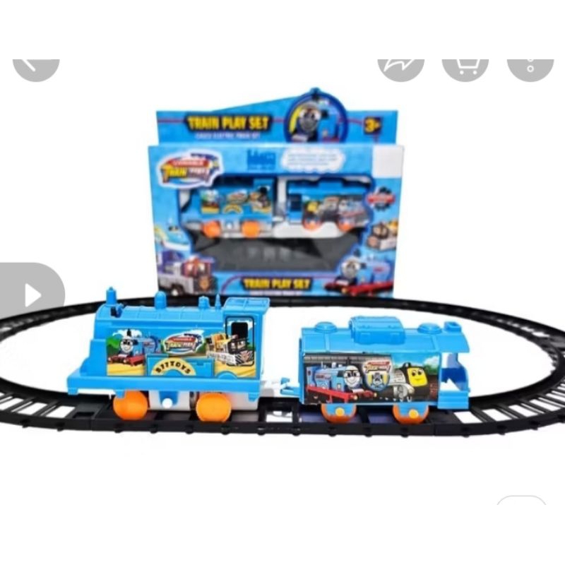 Jual 1 set mainan kereta api biru | Shopee Indonesia