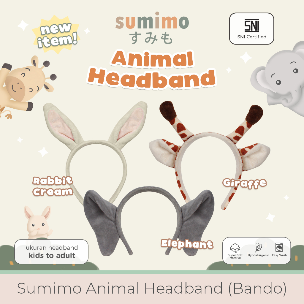 Jual Sumimo Animal Headband / Bando Karakter Hewan | Shopee Indonesia