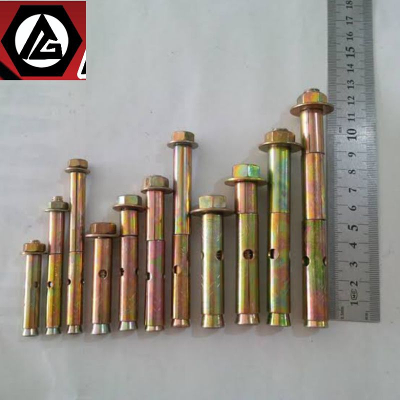 Jual Dynabolt M16x65 / Baut Tanam / Dinabolt / Baut Beton 6222 | Shopee ...