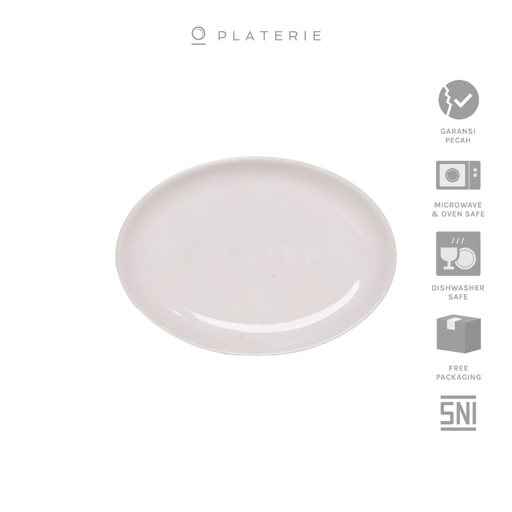Jual PLATERIE Piring Saji Porcelain Small Serving Plate 8 Inch / 20cm ...