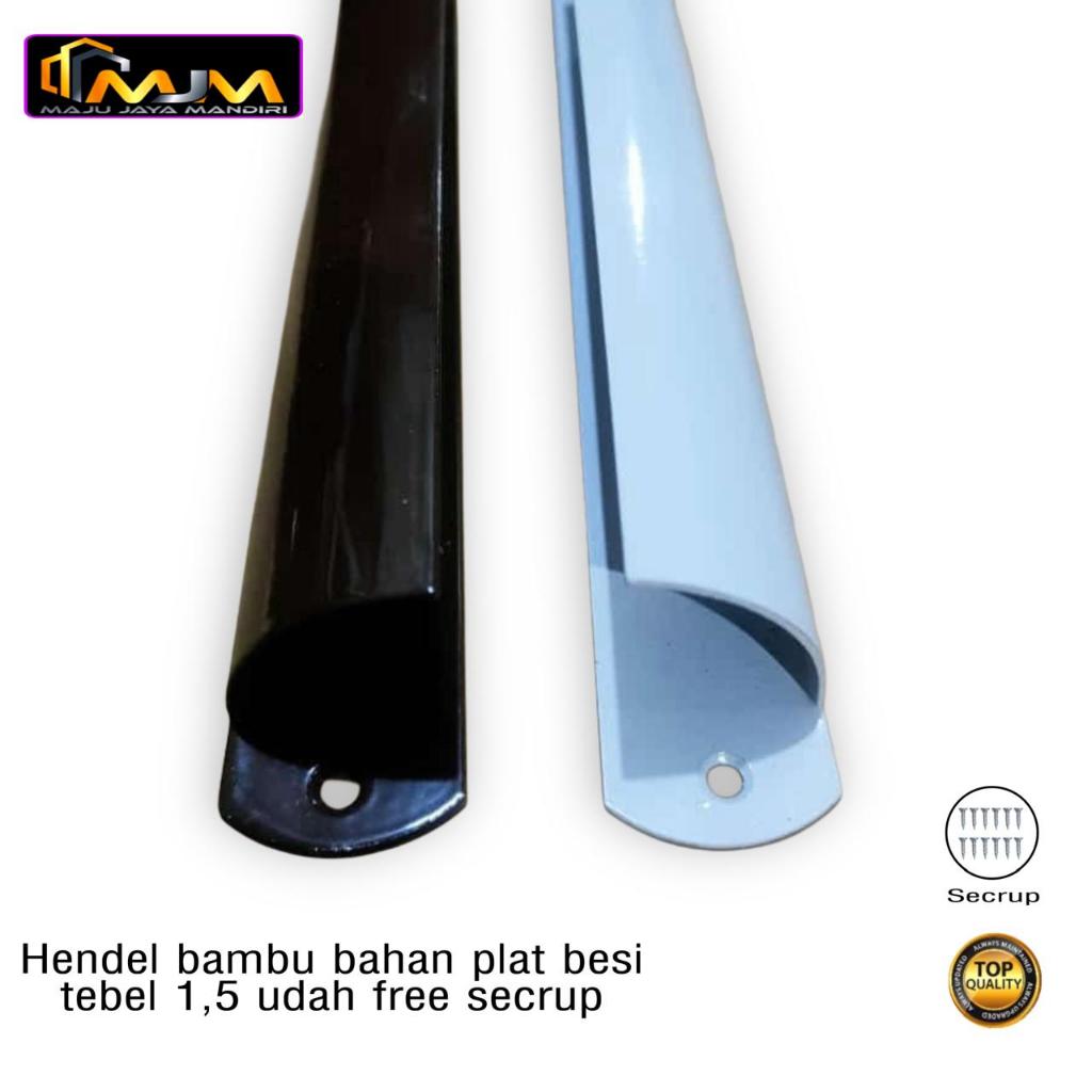 Jual Handle Pintu Alumunium Nium Bambu Plat Baja Tebal 1,5 mm Tarikan ...