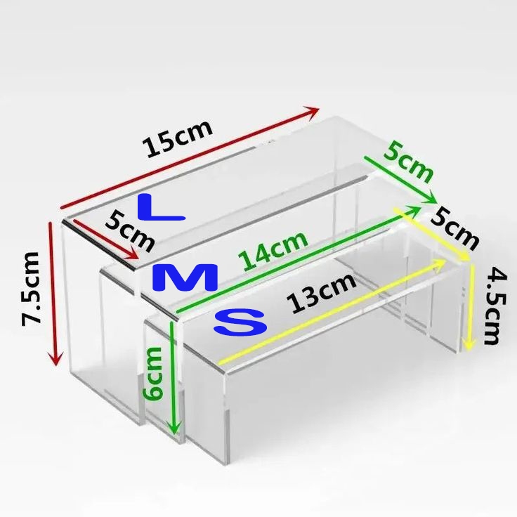 Jual Custom Rak susun akrilik stand figure / display produk / 2mm / 3mm ...