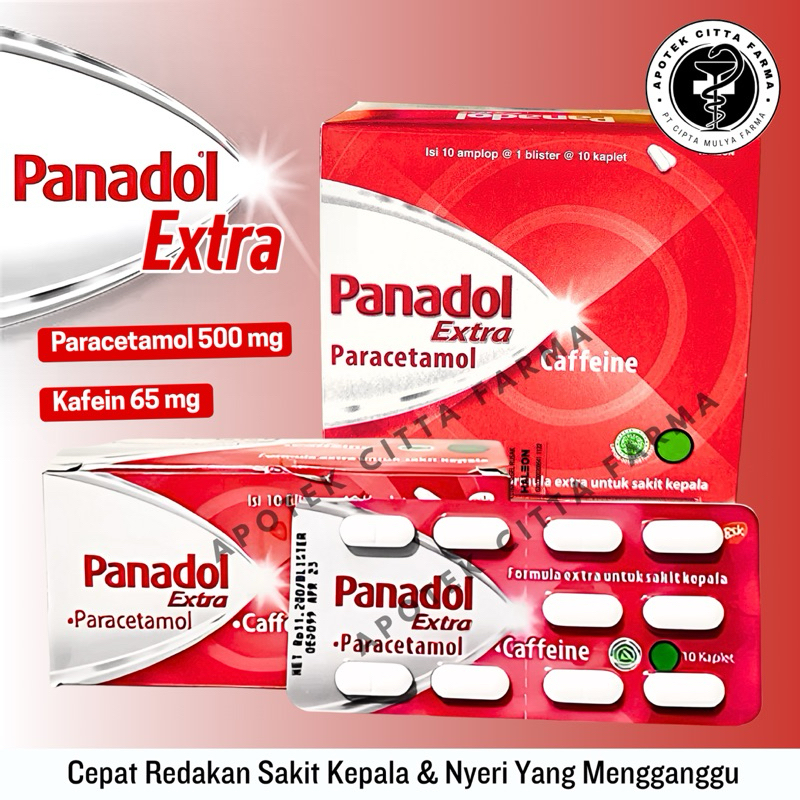 Jual Panadol Merah Extra Kaplet Per 1 Strip @ 10 Kaplet - Pereda Nyeri ...