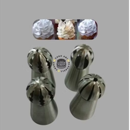 Jual Russian Ball. Piping Tips Set of 4 ( 136-BRT4 ) | Shopee Indonesia