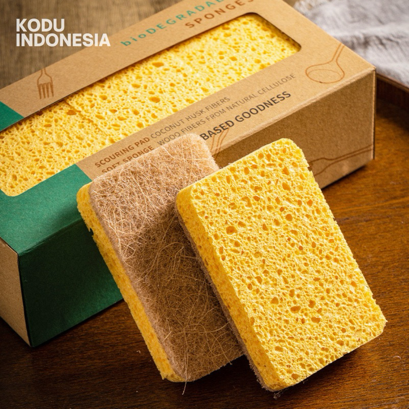 Jual KODU Set Spons Selulosa Paket Bundle Hemat - Spons Cuci Piring ...