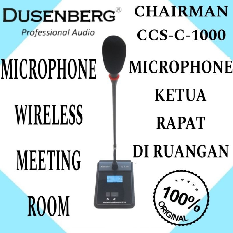 Jual MIC CONFERENCE WIRELESS DUSENBERG CHAIRMAN CCS-C-1000, MICROPHONE ...