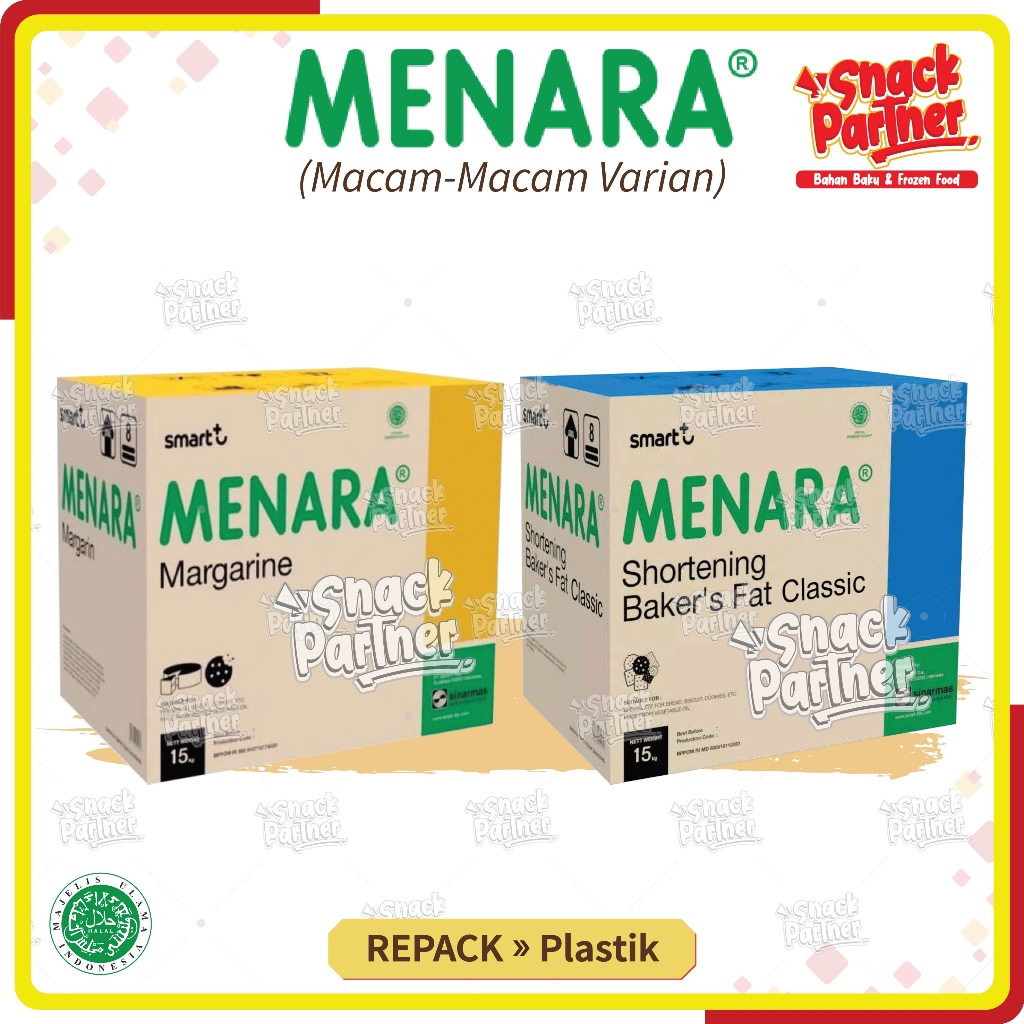 Jual MENARA | MARGARIN / BF BAKER'S FAT Repack Kiloan 250 500 GR / 1 KG ...