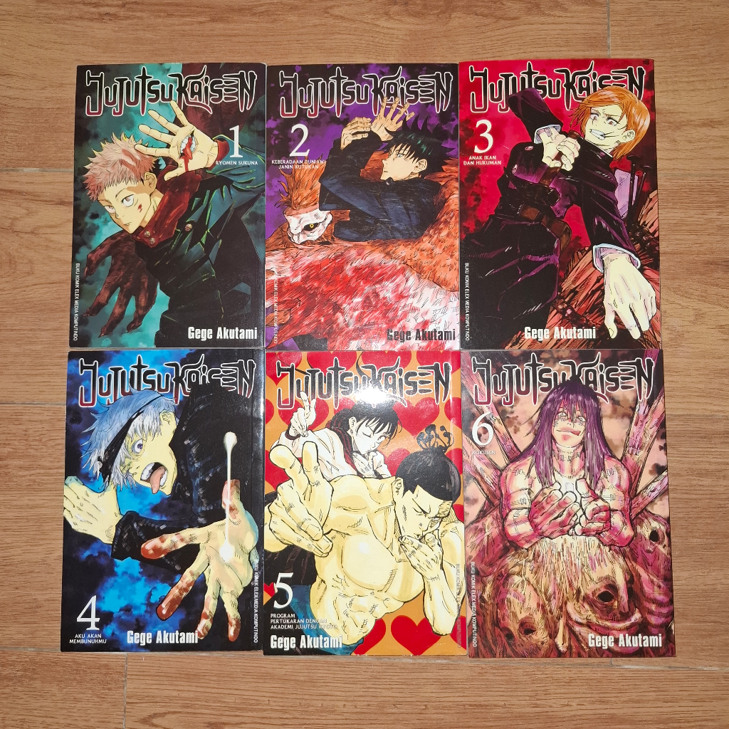 Jual [Booked] Manga/Komik: Jujutsu Kaisen Set 1-6 (Preloved) | Shopee Indonesia